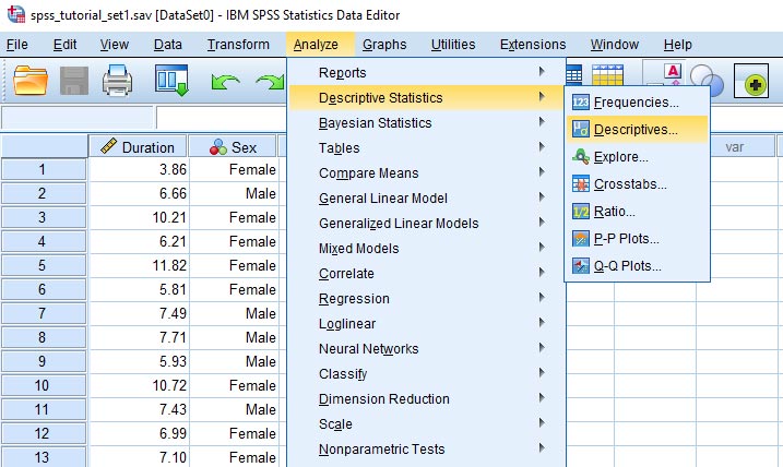 Calculate Mean Standard Deviation In SPSS Quick SPSS Tutorial