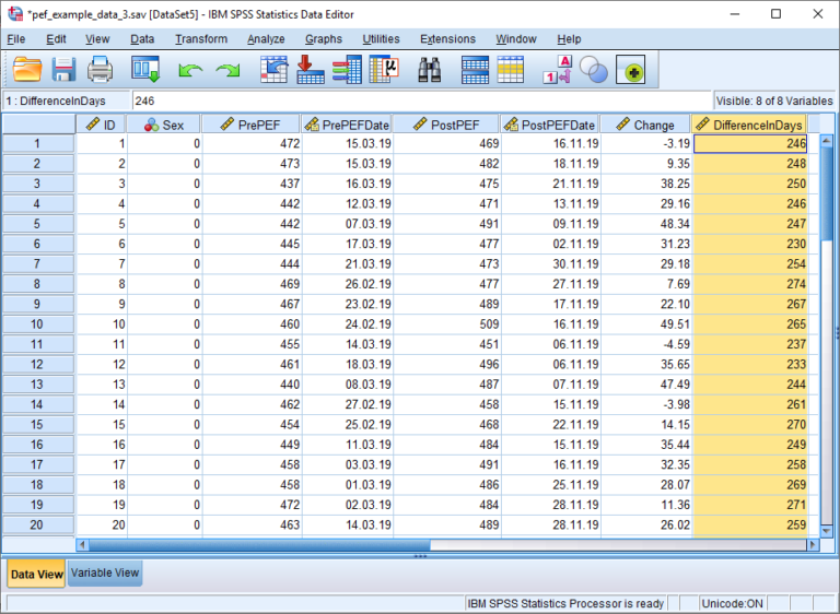 Calculate The Difference Between Two Dates In Spss Quick Spss Tutorial