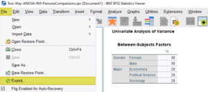 How to Export SPSS Output to Other Applications - EZ SPSS Tutorials