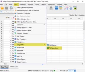 How to Merge Files in SPSS - EZ SPSS Tutorials