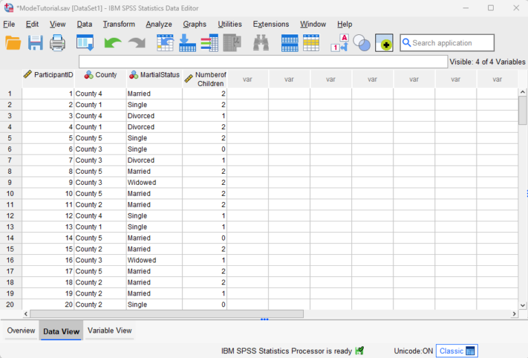 How to Find the Mode in SPSS - EZ SPSS Tutorials