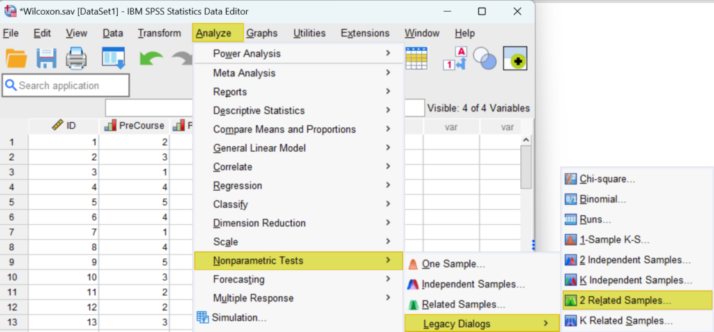 Wilcoxon Signed-Rank Test in SPSS - EZ SPSS Tutorials