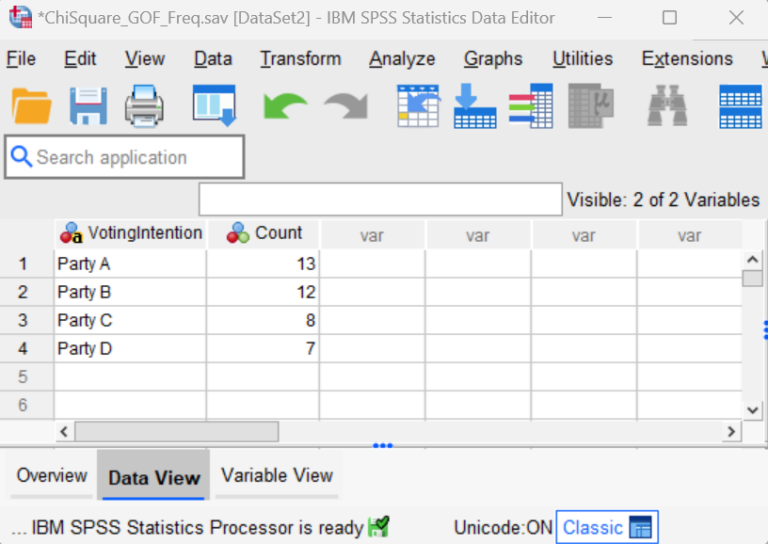 Chi-Square Goodness of Fit Test in SPSS - EZ SPSS Tutorials